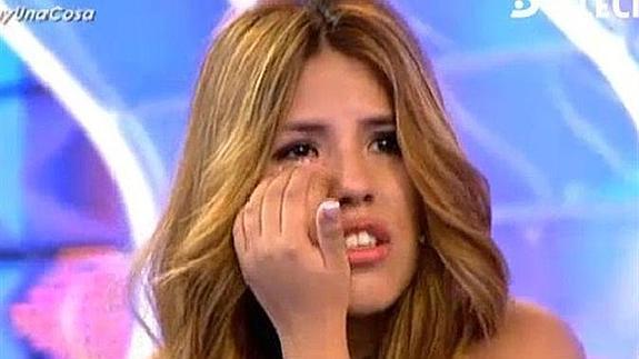 Chabelita emocionada en su primera entrevista en tv: "Es muy duro ...